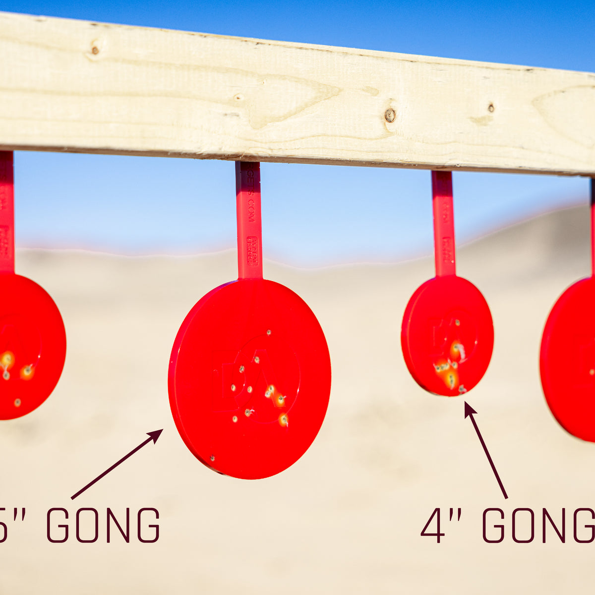 4" Gong Color Changing Shooting Targets | DA Targets
