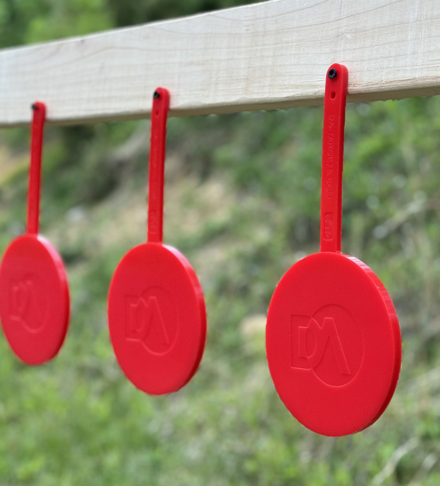 6” Gong Self-Healing, Color Changing Gun Target — DA Targets